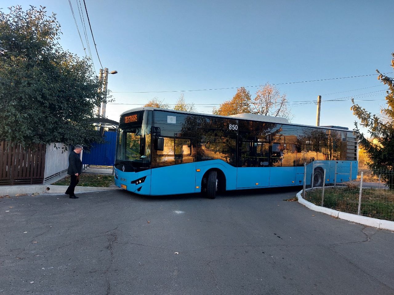 Testare pentru ruta de autobuz în regiunea Aeroport » Primăria or. Sîngera